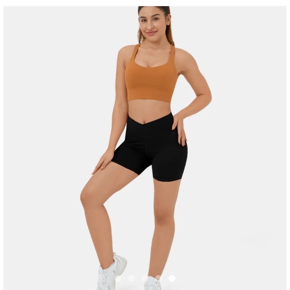 HALARA | Shorts | 85 Cloudful Fabric High Waistedcrossover Ruched Yoga ...